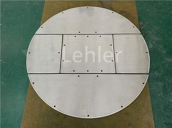 สแตนเลสสตีล SUS316L Wedge Wire Screen Catalyst Support grid 1800mm